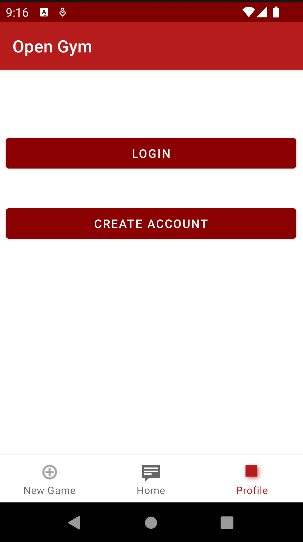 OpenGym Application